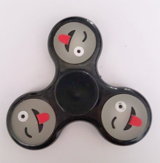 Fidget Spinner / Tri-Spinner - Emoji Black Glow in The Dark – Honeybunch